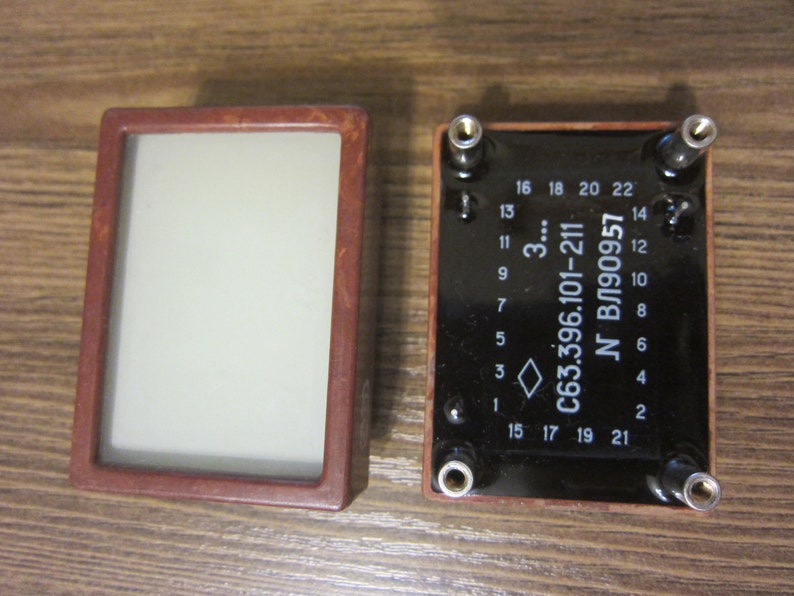 1x New Big Ussr Vintage GREEN EL Display, Electroluminiscent Indicator ...