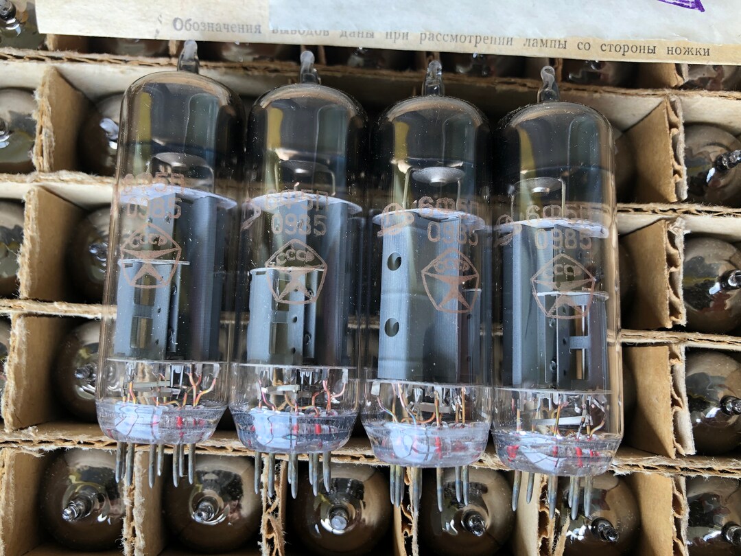 4x 6F5P (6VG8, ECL85) USSR Power Beam Triode-pentode (new, Nos, GOLD ...
