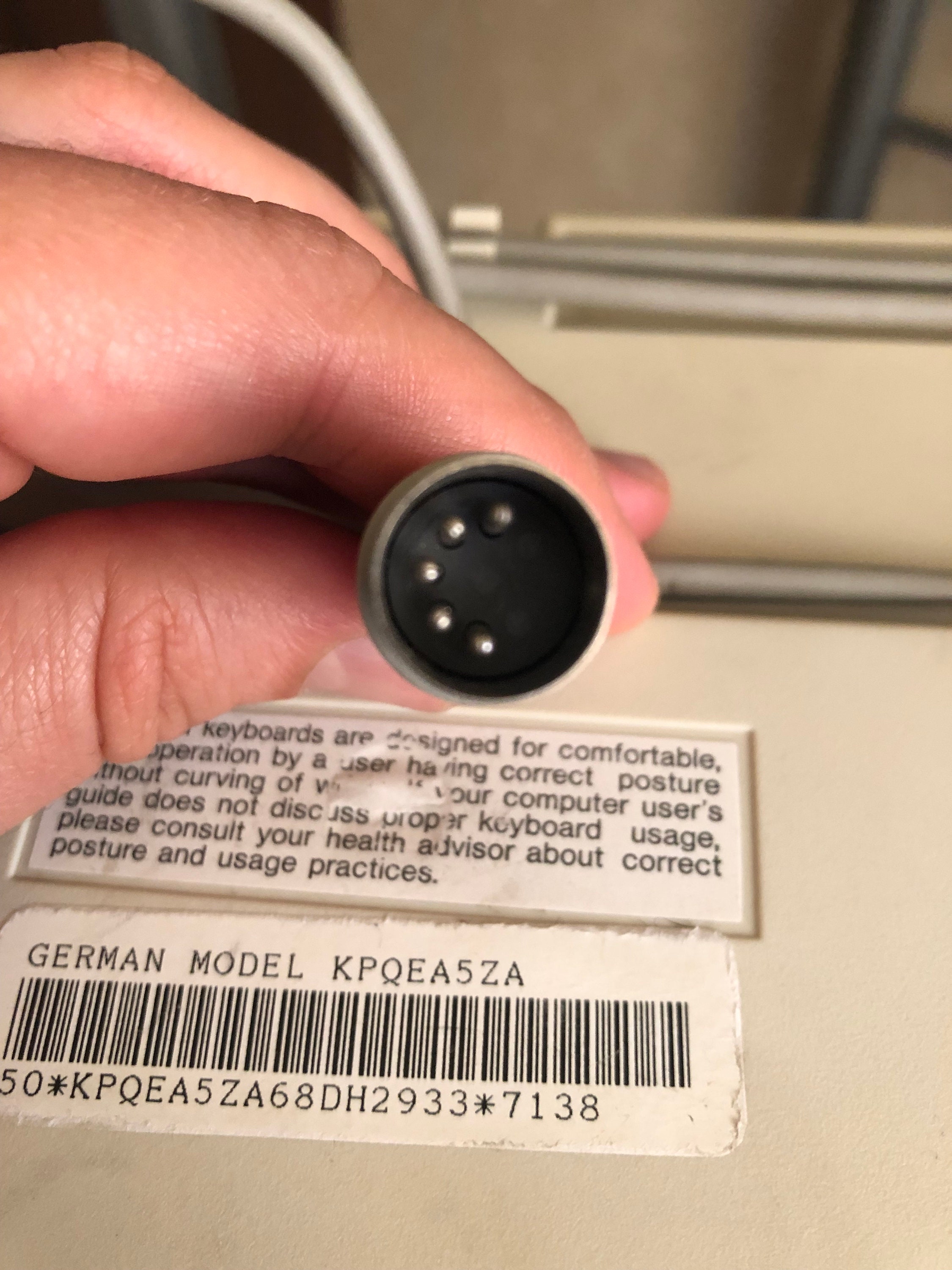 1x Vintage Mitsumi KEYBOARD Unit KPQ-E99ZC-13 DIN 5 Atari Nintendo ...