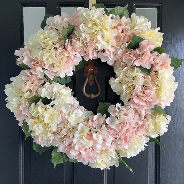 Hydrangea Wreath - Etsy