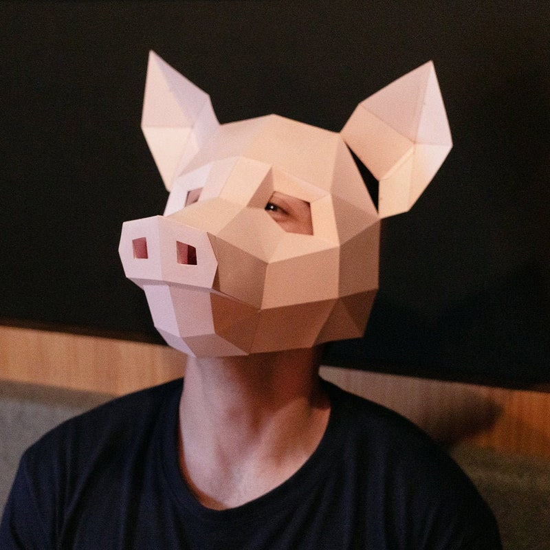 Pig Mask - Etsy