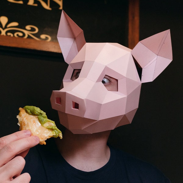 Pig Mask - Etsy