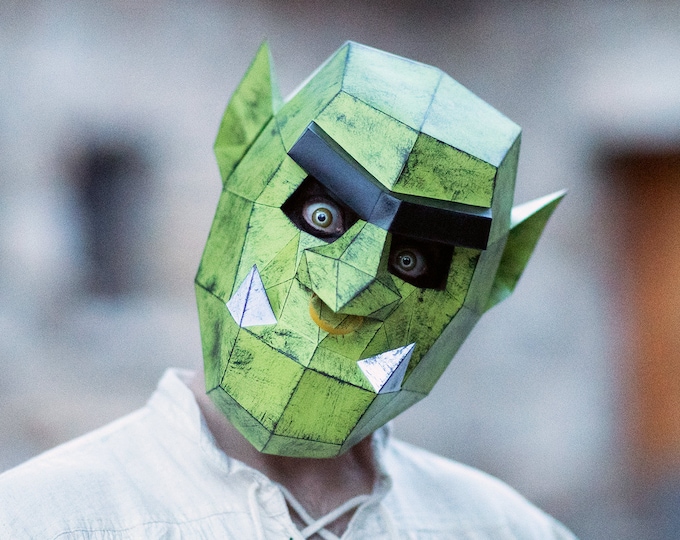Orc Mask / Ogre Mask | DIY Paper Mask, Printable Template, Papercraft ...