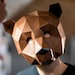 Bear Mask | DIY Paper Mask, Printable Template, Papercraft, 3D Mask ...