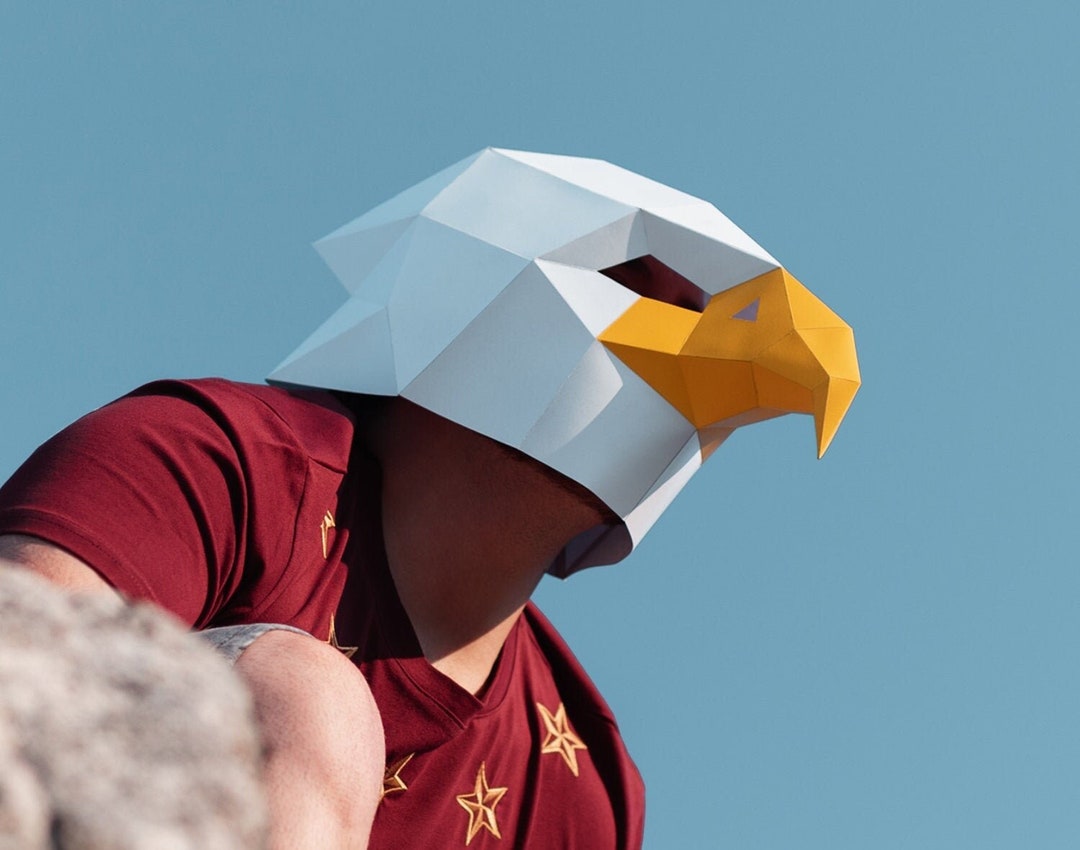 Eagle Mask, Falcon Mask | DIY Paper Mask, Printable Template ...