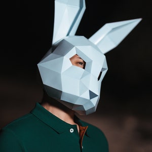 Bunny Mask, Rabbit Mask | DIY Paper Mask, Printable Template ...