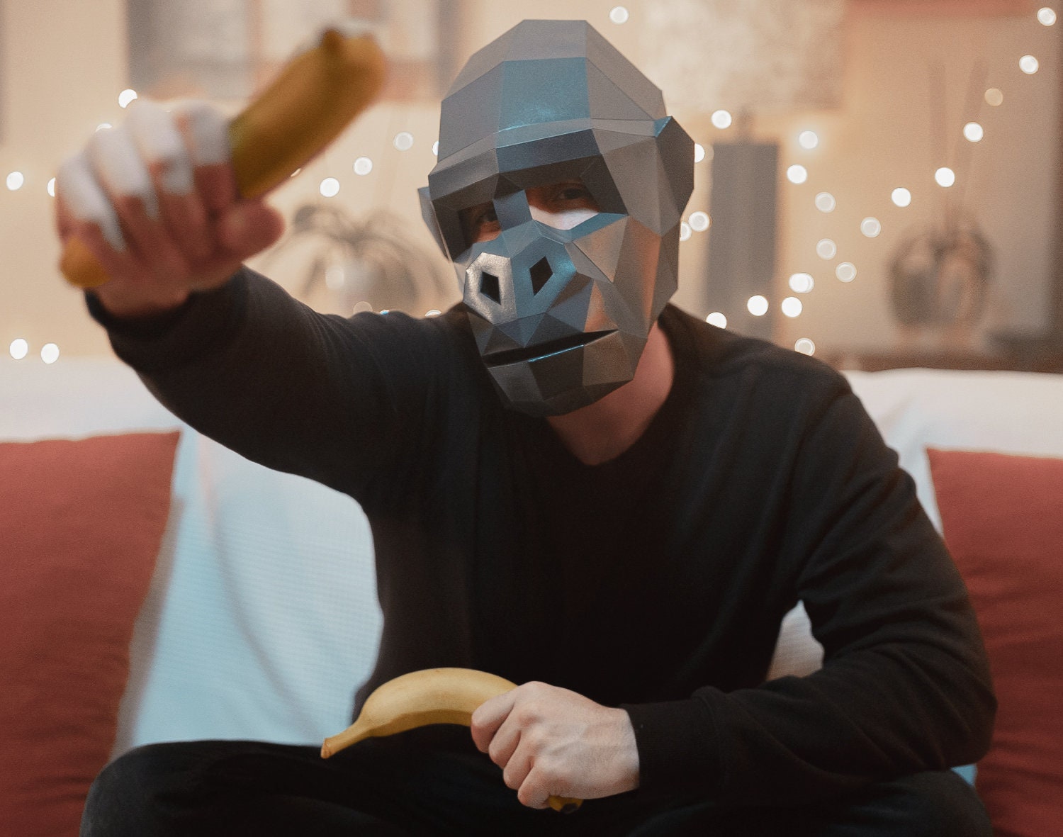 Gorilla Mask DIY Paper Mask Printable Template Papercraft | Etsy