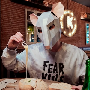 Mouse Mask, Rat Mask | DIY Paper Mask, Printable Template, Papercraft ...