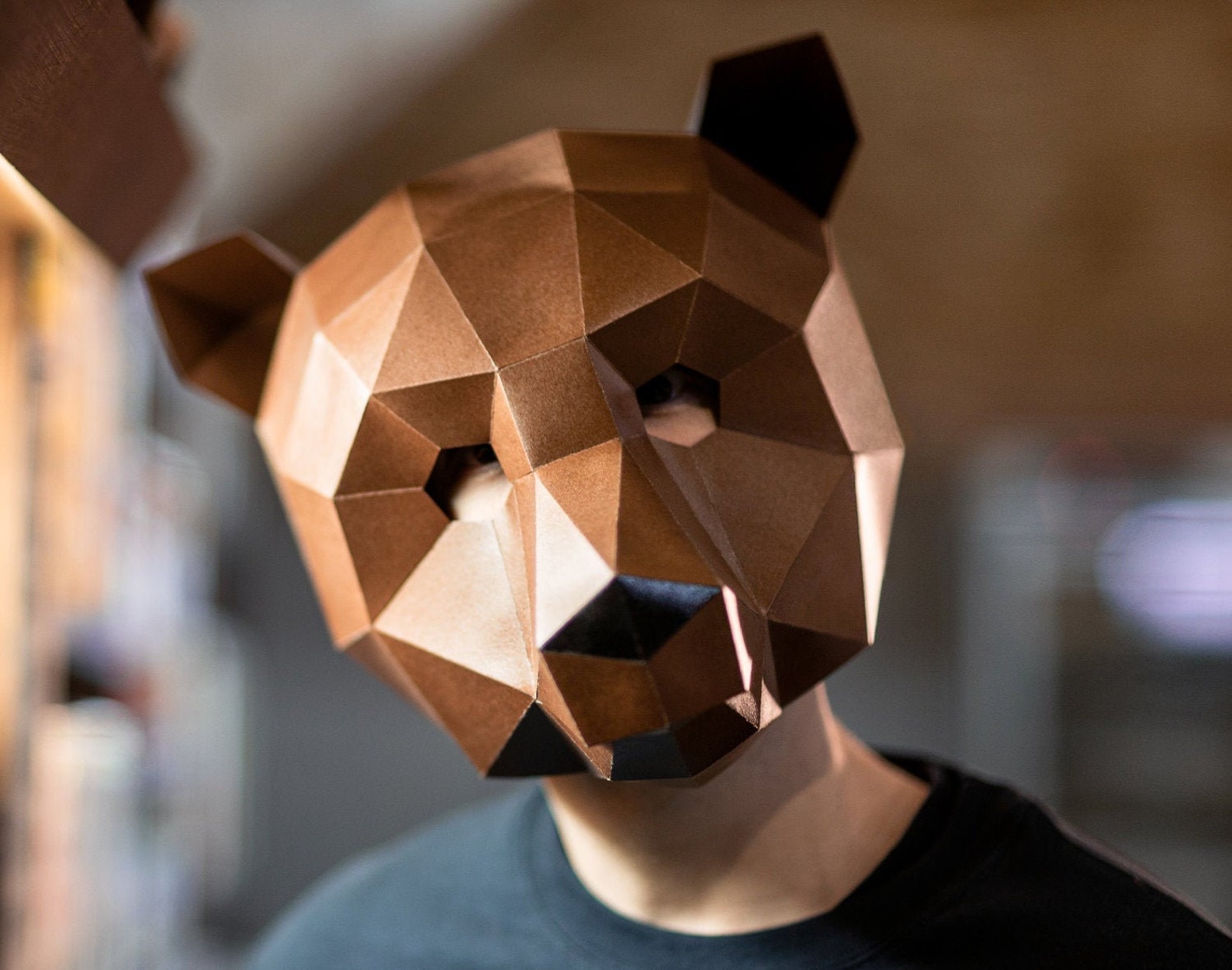 Bear Mask DIY Paper Mask, Printable Template, Papercraft, 3D Mask ...