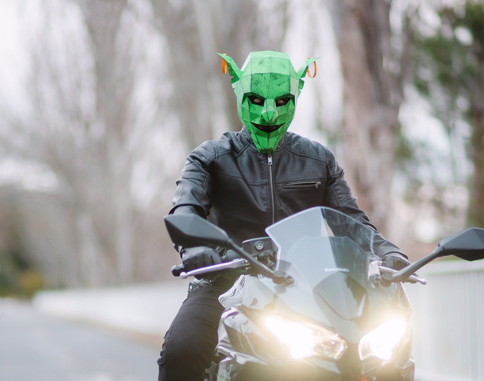 Green Goblin Mask | DIY Paper Mask, Printable Template, Papercraft, 3D ...