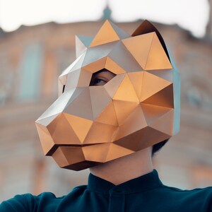 Lion Mask | DIY Paper Mask, Printable Template, Papercraft, 3D Mask ...