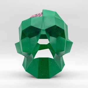 Zombie Mask | DIY Paper Mask, Printable Template, Papercraft, 3D Mask ...