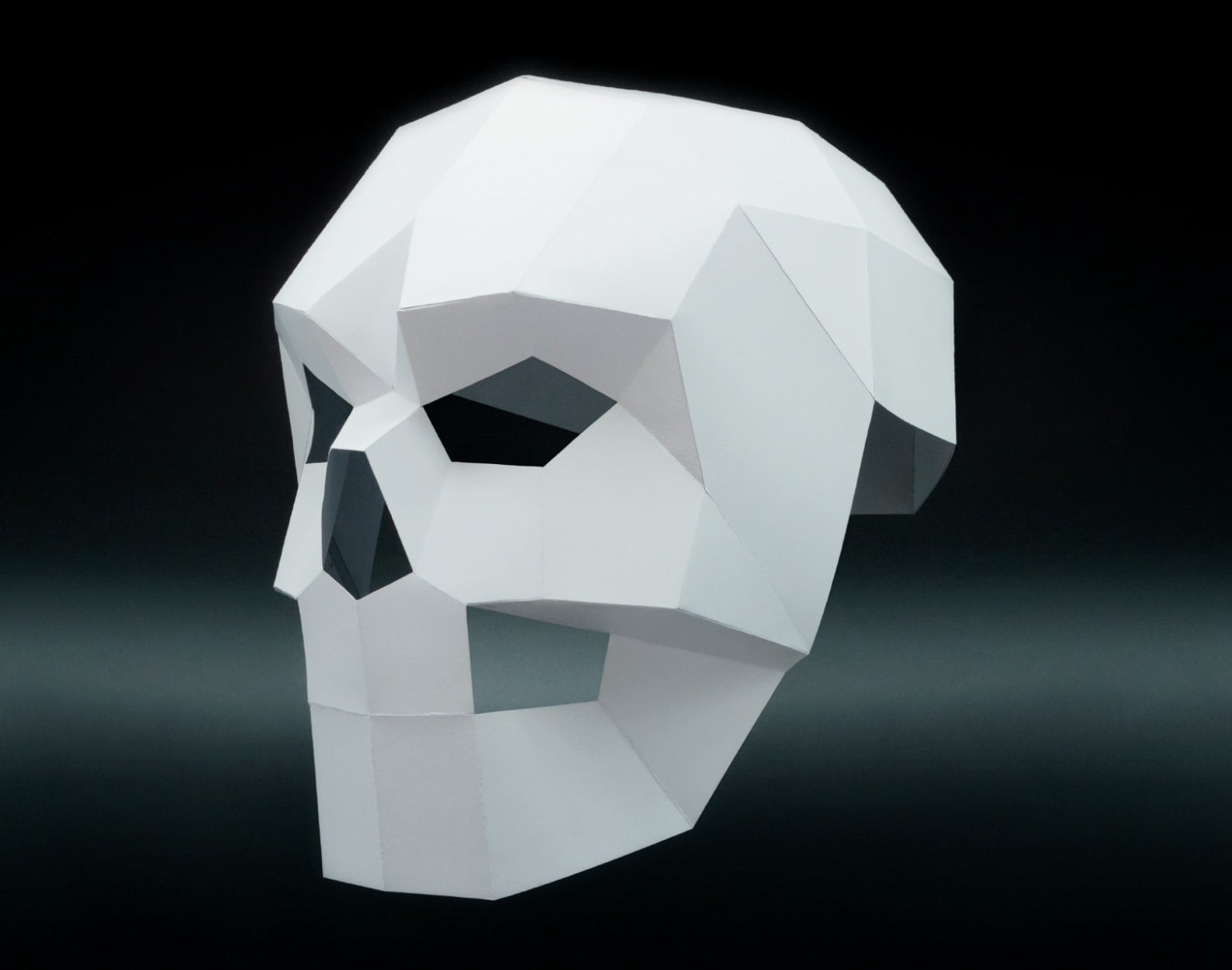 Skull Mask | DIY Paper Mask, Printable Template, Papercraft, 3D Mask ...