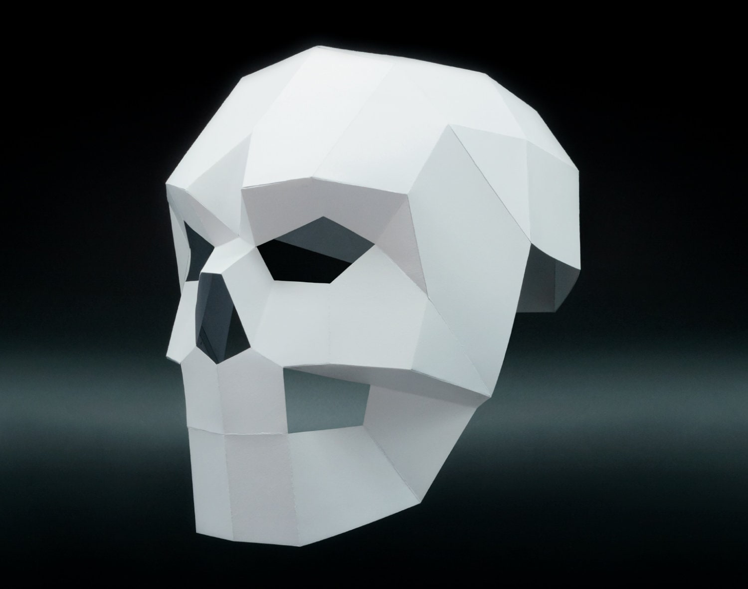 Skull Mask | DIY Paper Mask, Printable Template, Papercraft, 3D Mask ...