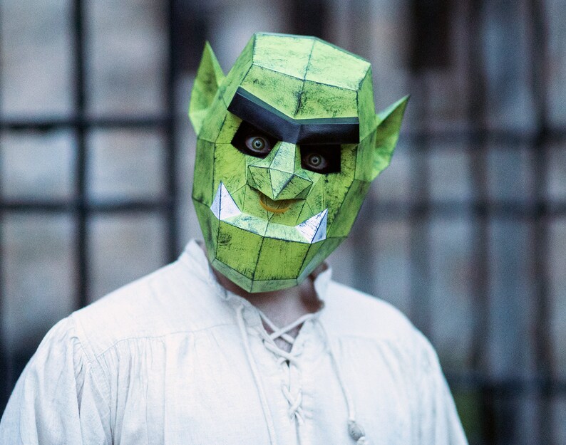 Orc Mask / Ogre Mask | DIY Paper Mask, Printable Template, Papercraft ...