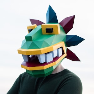 Quetzalcoatl / Feathered Serpent Mask | DIY Paper Mask, Printable ...