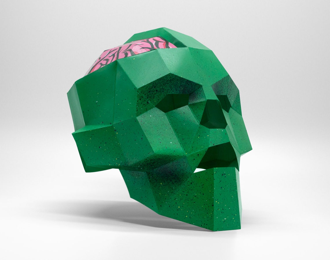 Zombie Mask | DIY Paper Mask, Printable Template, Papercraft, 3D Mask ...