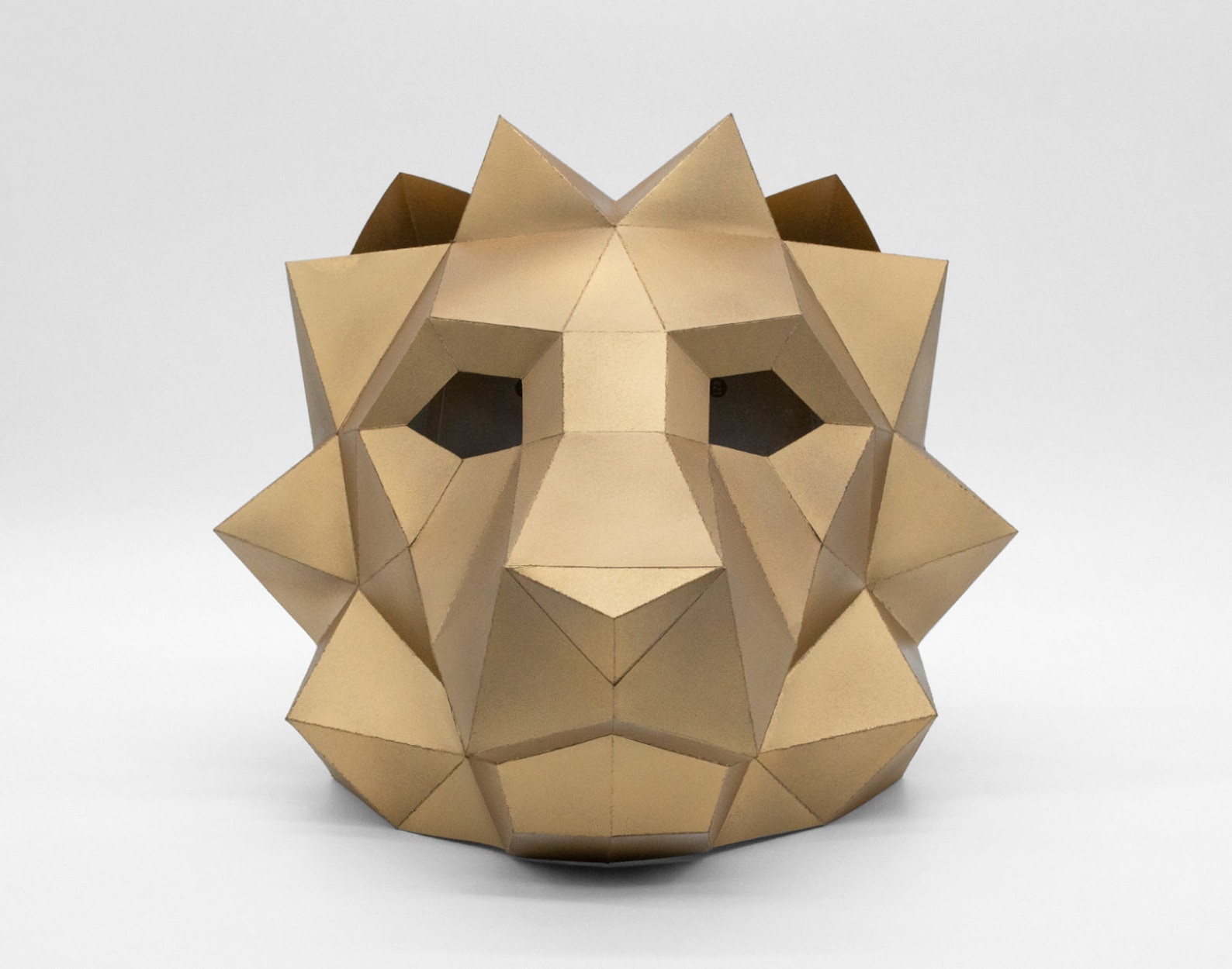 Máscara de León de Papel | Plantillas para imprimir, Máscara 3D ...