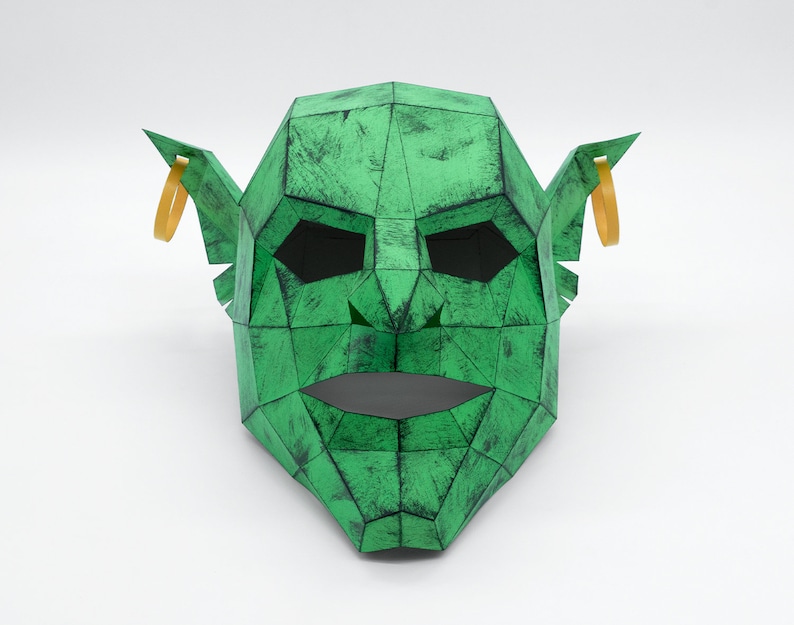 Green Goblin Mask | DIY Paper Mask, Printable Template, Papercraft, 3D ...