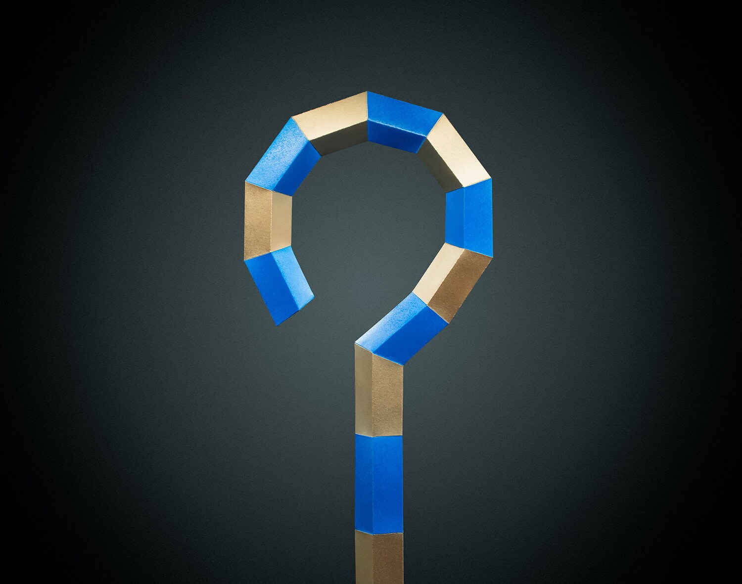 Gold and Blue Egyptian Cane | Crook | DIY Accessory / Complement for ...