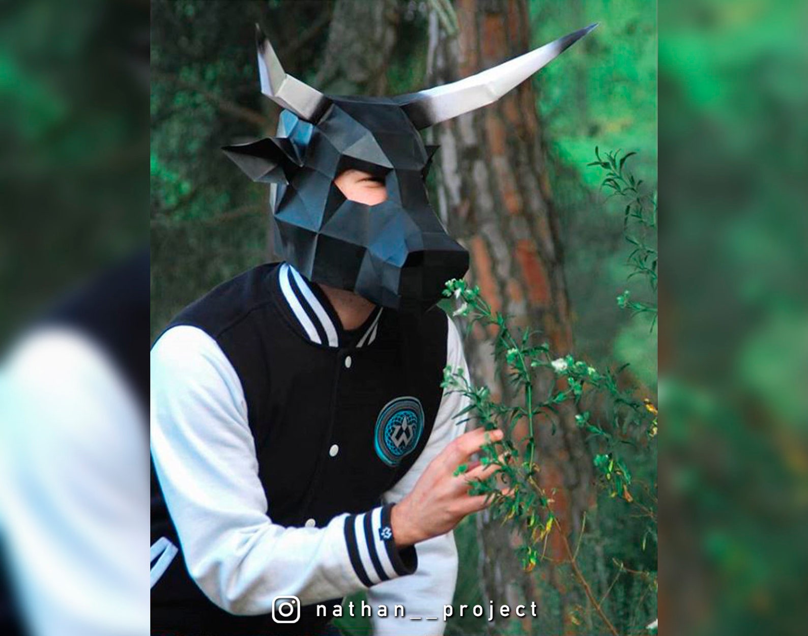 Bull Mask, Cow Mask DIY Paper Mask, Printable Template, Papercraft, 3D ...