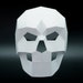 Skull Mask | DIY Paper Mask, Printable Template, Papercraft, 3D Mask ...