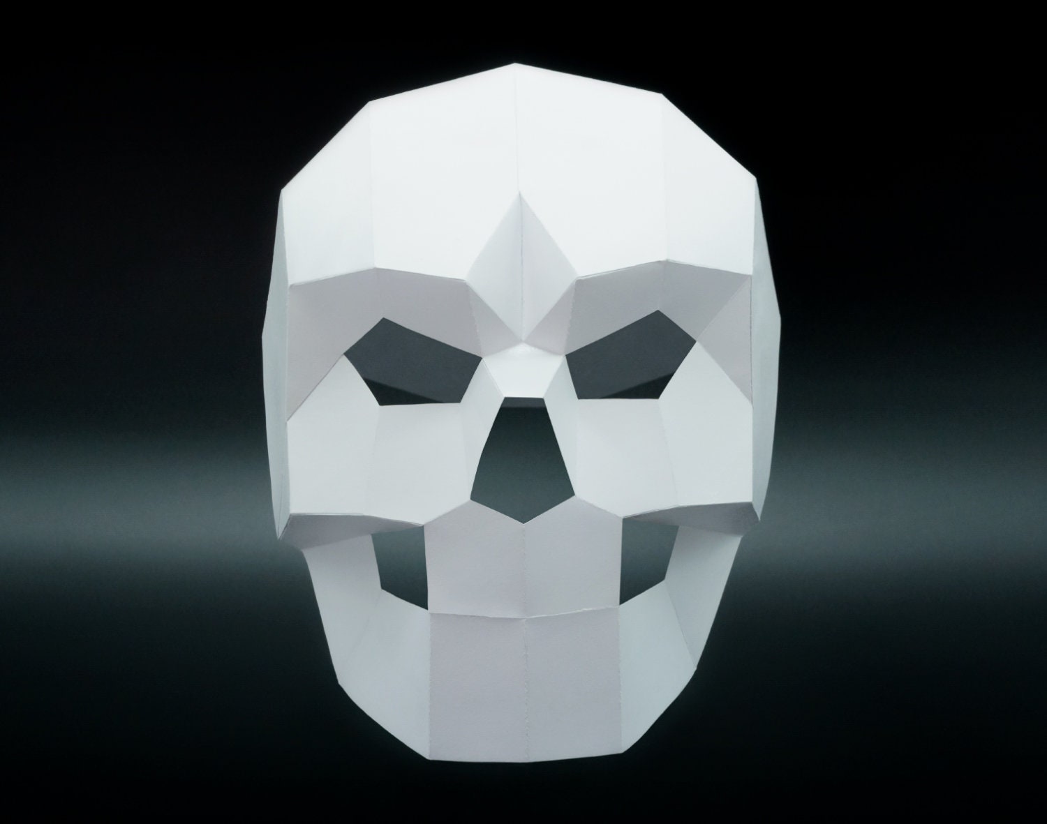 Skull Mask | DIY Paper Mask, Printable Template, Papercraft, 3D Mask ...