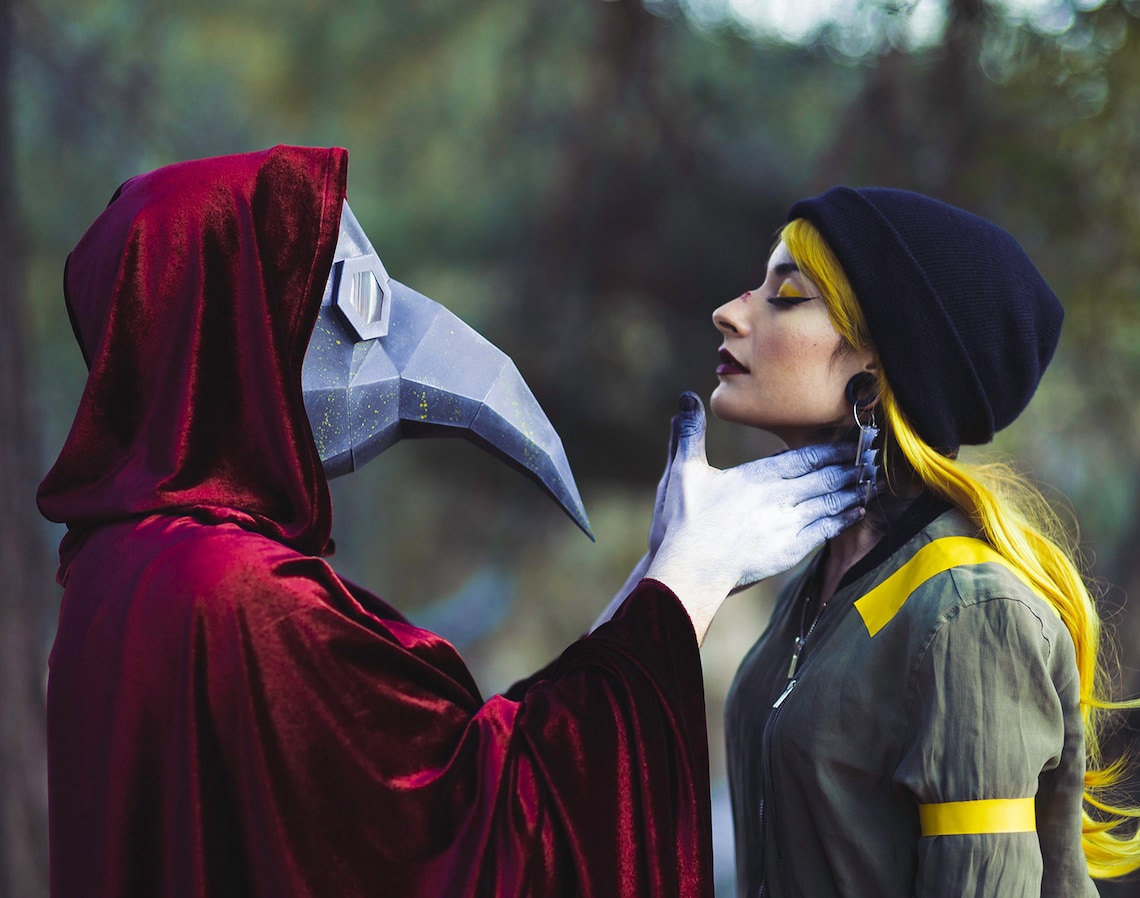 Plague Doctor Mask DIY Paper Mask Printable Template | Etsy