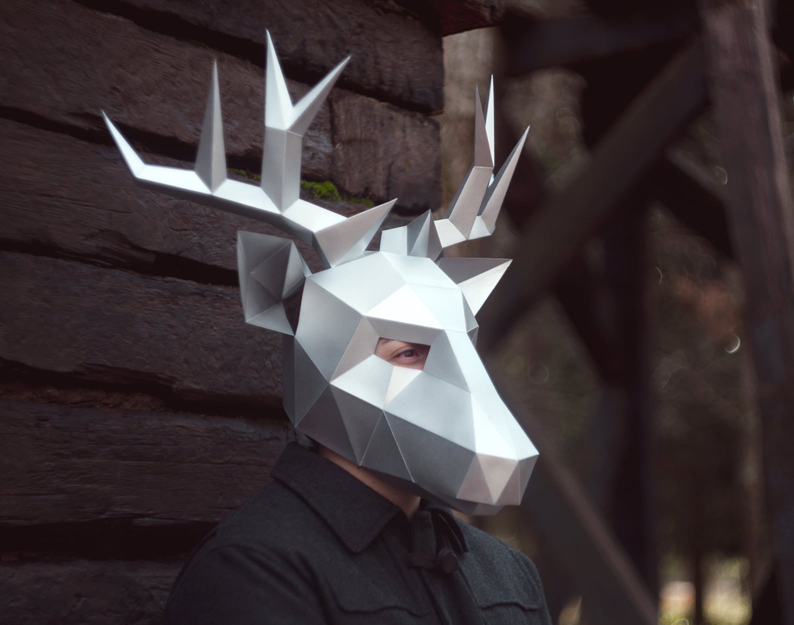 Deer Mask, Reindeer Mask | DIY Paper Mask, Printable Template ...