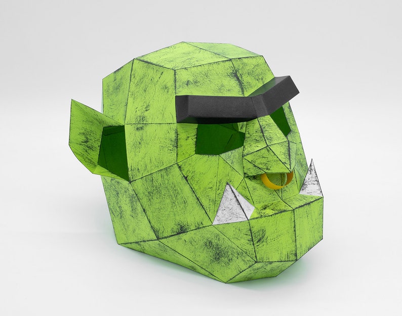 Orc Mask / Ogre Mask DIY Paper Mask Printable Template - Etsy