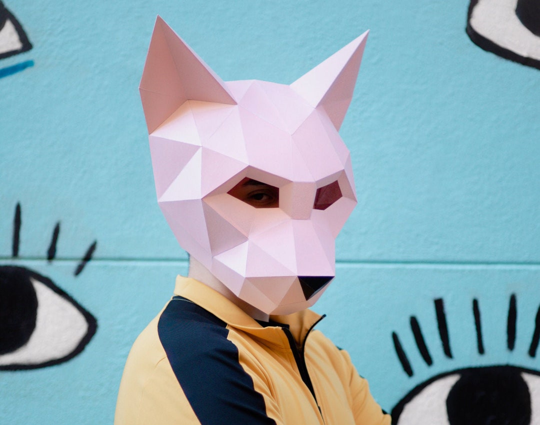 Sphynx Cat Mask | DIY Paper Mask, Printable Template, Papercraft, 3D ...