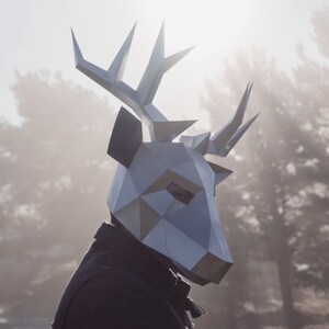Deer Mask, Reindeer Mask | DIY Paper Mask, Printable Template ...