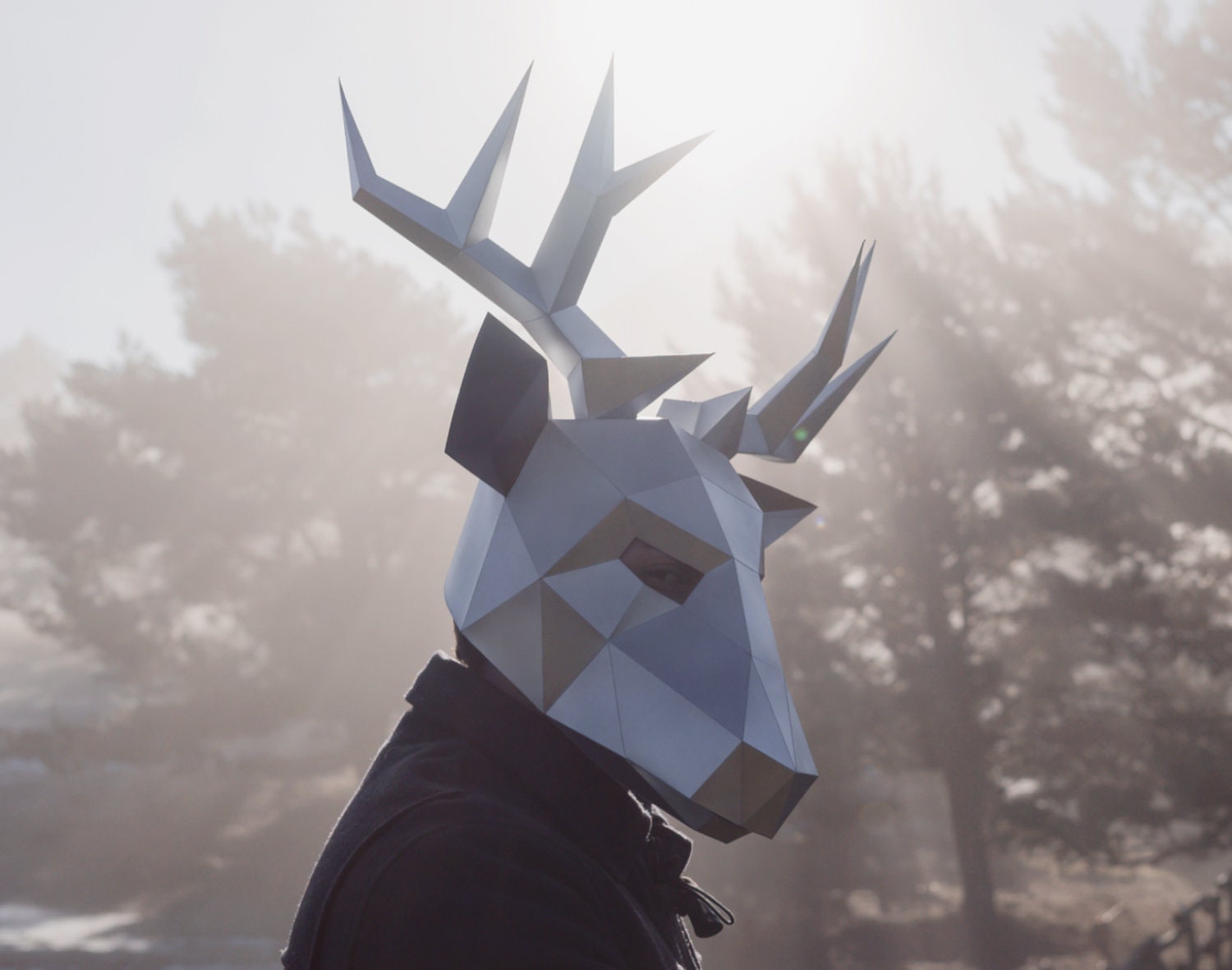 Deer Mask Reindeer Mask DIY Paper Mask Printable Template | Etsy Canada