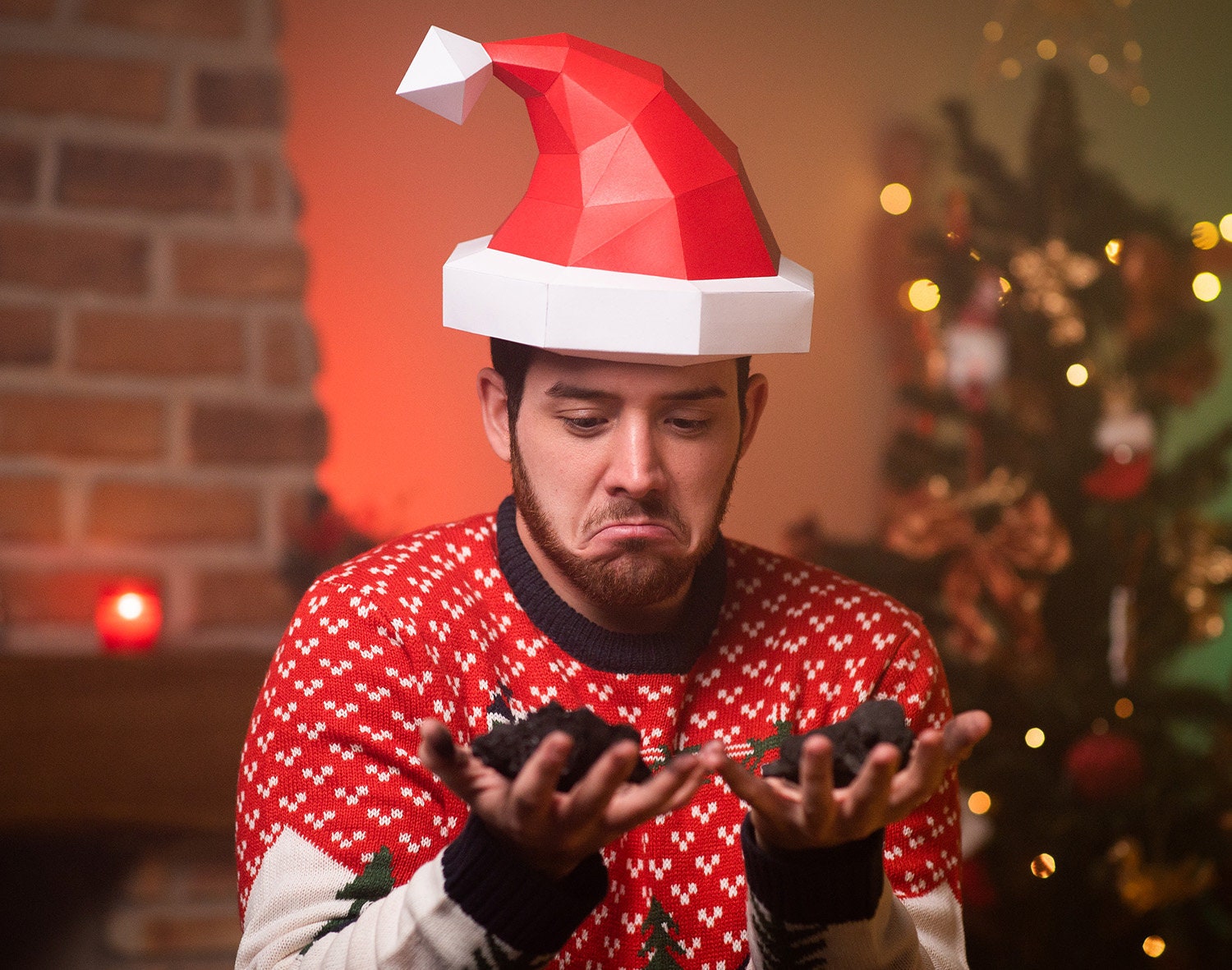 Gorro de Navidad / Santa Claus / Papá Noel de Papel | Plantillas para ...