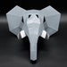 Elephant Mask | DIY Paper Mask, Printable Template, Papercraft, 3D Mask ...