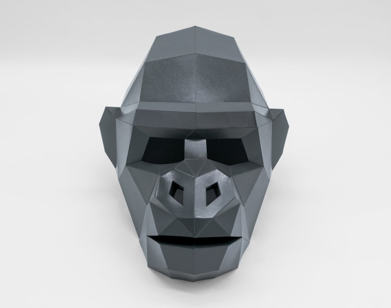 Gorilla Mask DIY Paper Mask Printable Template Papercraft - Etsy Canada