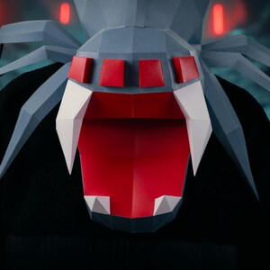 Spider Mask | DIY Paper Mask, Printable Template, Papercraft, 3D Mask ...