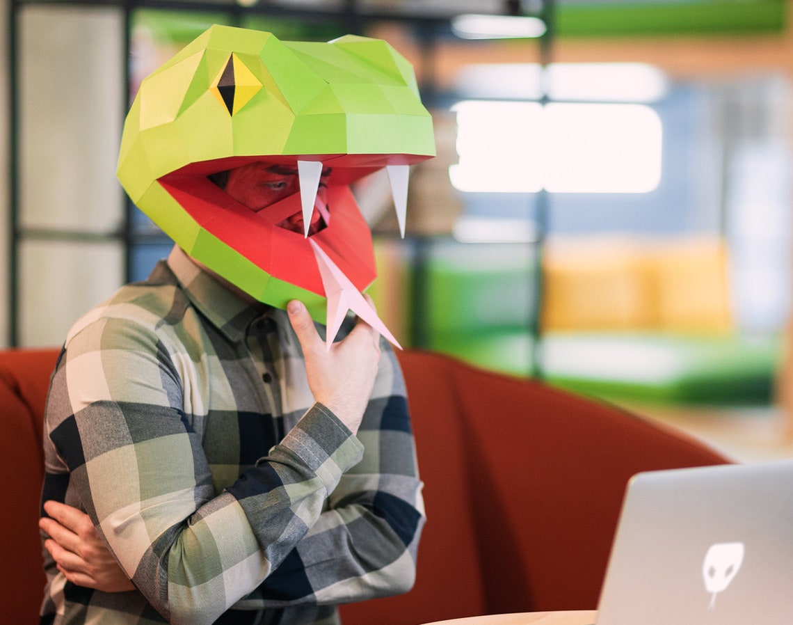 Snake Mask, Cobra Mask | DIY Paper Mask, Printable Template, Papercraft ...