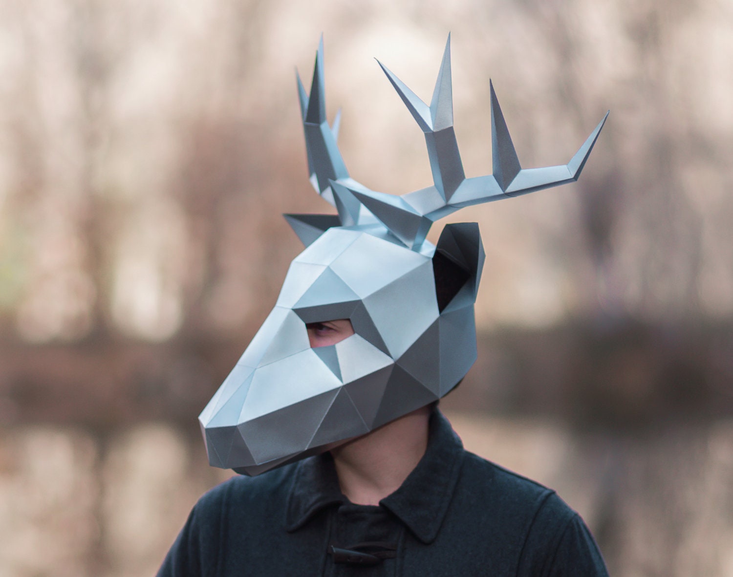 Deer Mask Reindeer Mask DIY Paper Mask Printable Template - Etsy Canada