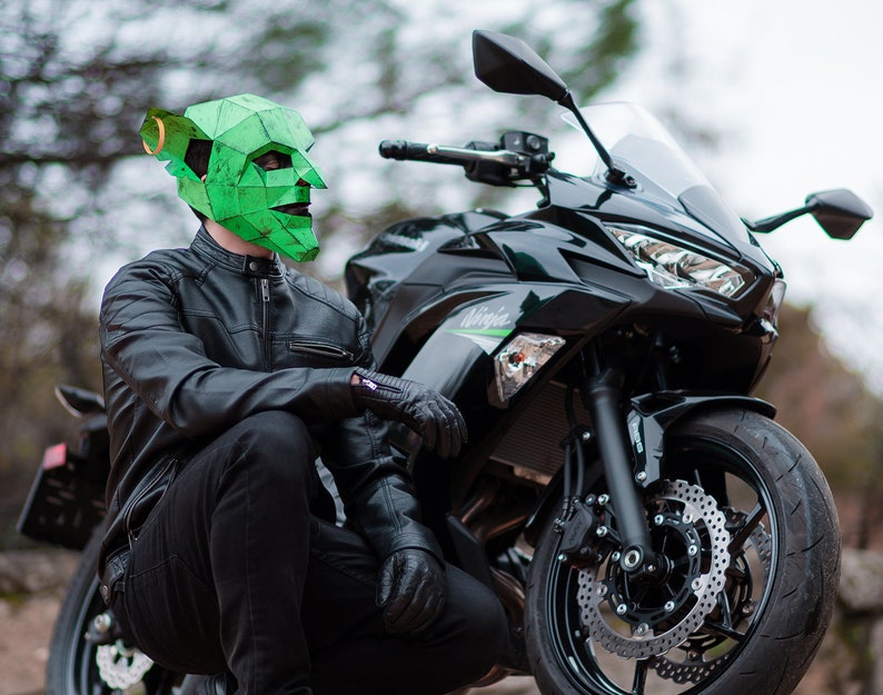 Green Goblin Mask | DIY Paper Mask, Printable Template, Papercraft, 3D ...