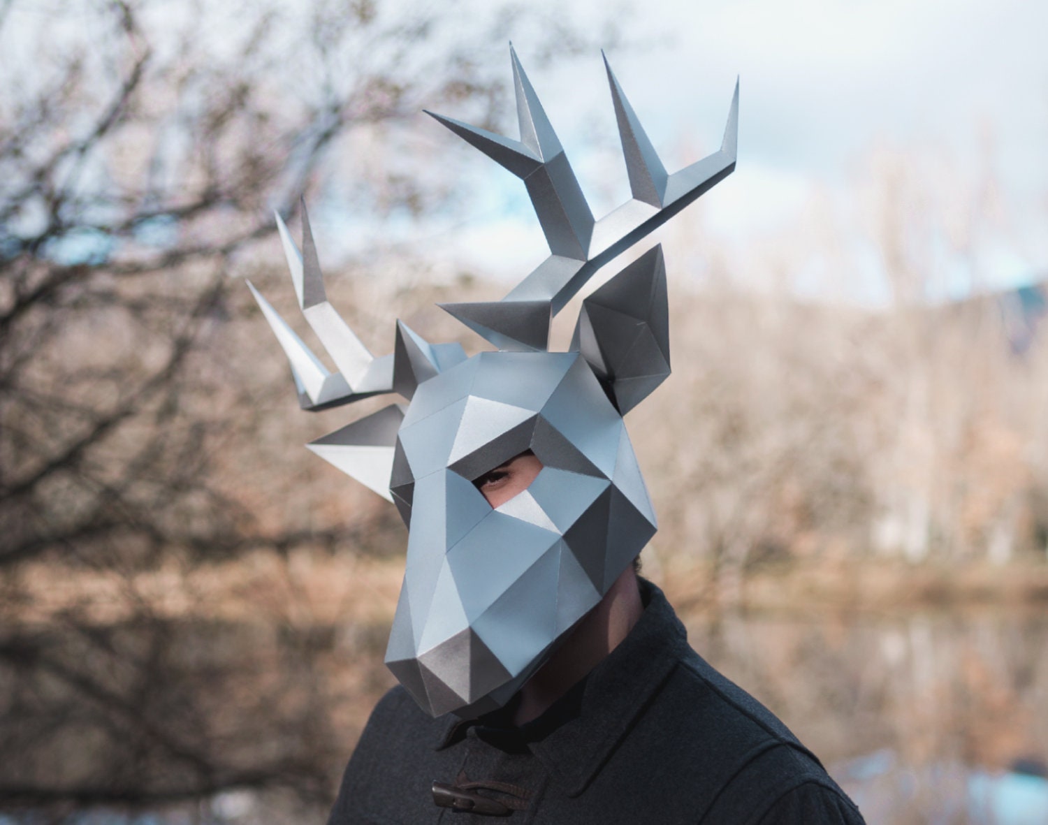 Deer Mask Reindeer Mask DIY Paper Mask Printable Template - Etsy Canada