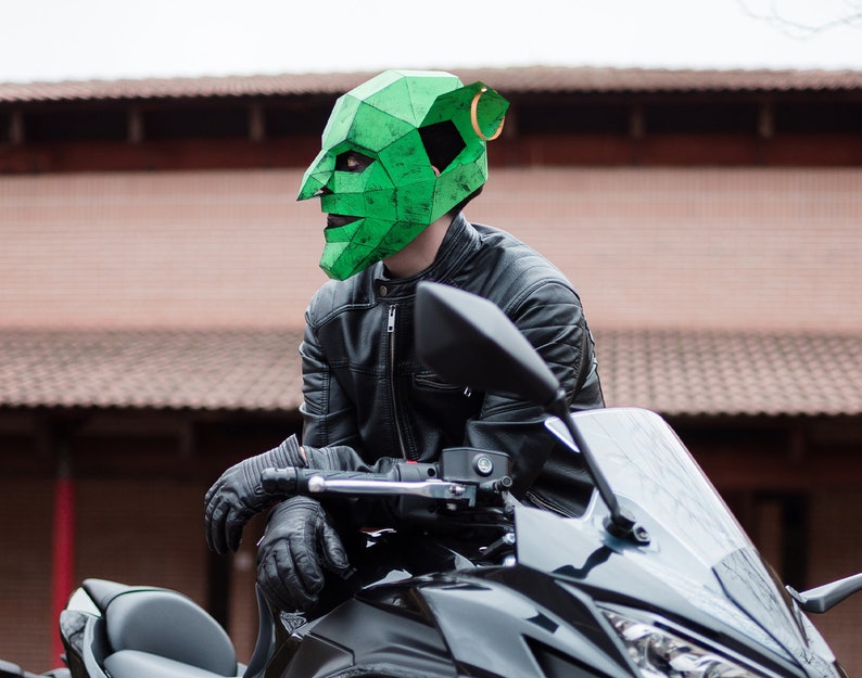Green Goblin Mask | DIY Paper Mask, Printable Template, Papercraft, 3D ...