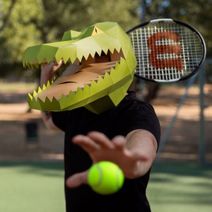 Crocodile Mask, Alligator Mask | DIY Paper Mask, Printable Template ...