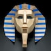 Tut Mask, Pharaoh Mask | DIY Paper Mask, Printable Template, Papercraft ...