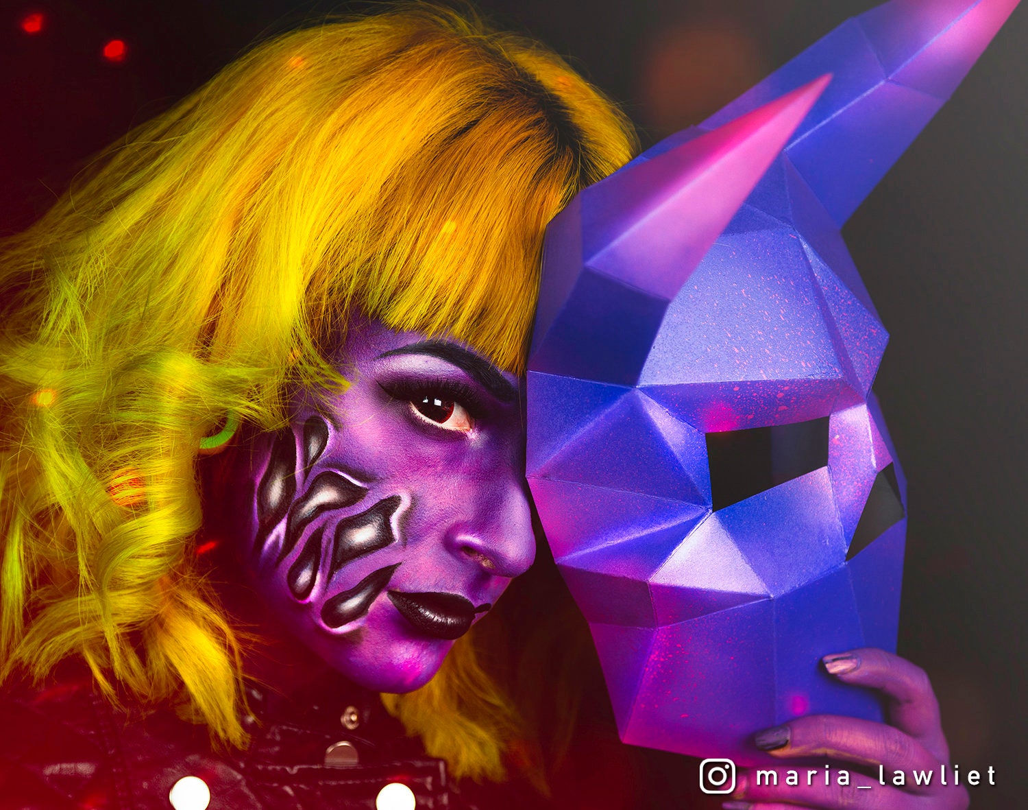 Demon Mask, Devil Mask | DIY Paper Mask, Printable Template, Papercraft ...