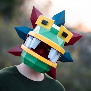 Quetzalcoatl / Feathered Serpent Mask | DIY Paper Mask, Printable ...