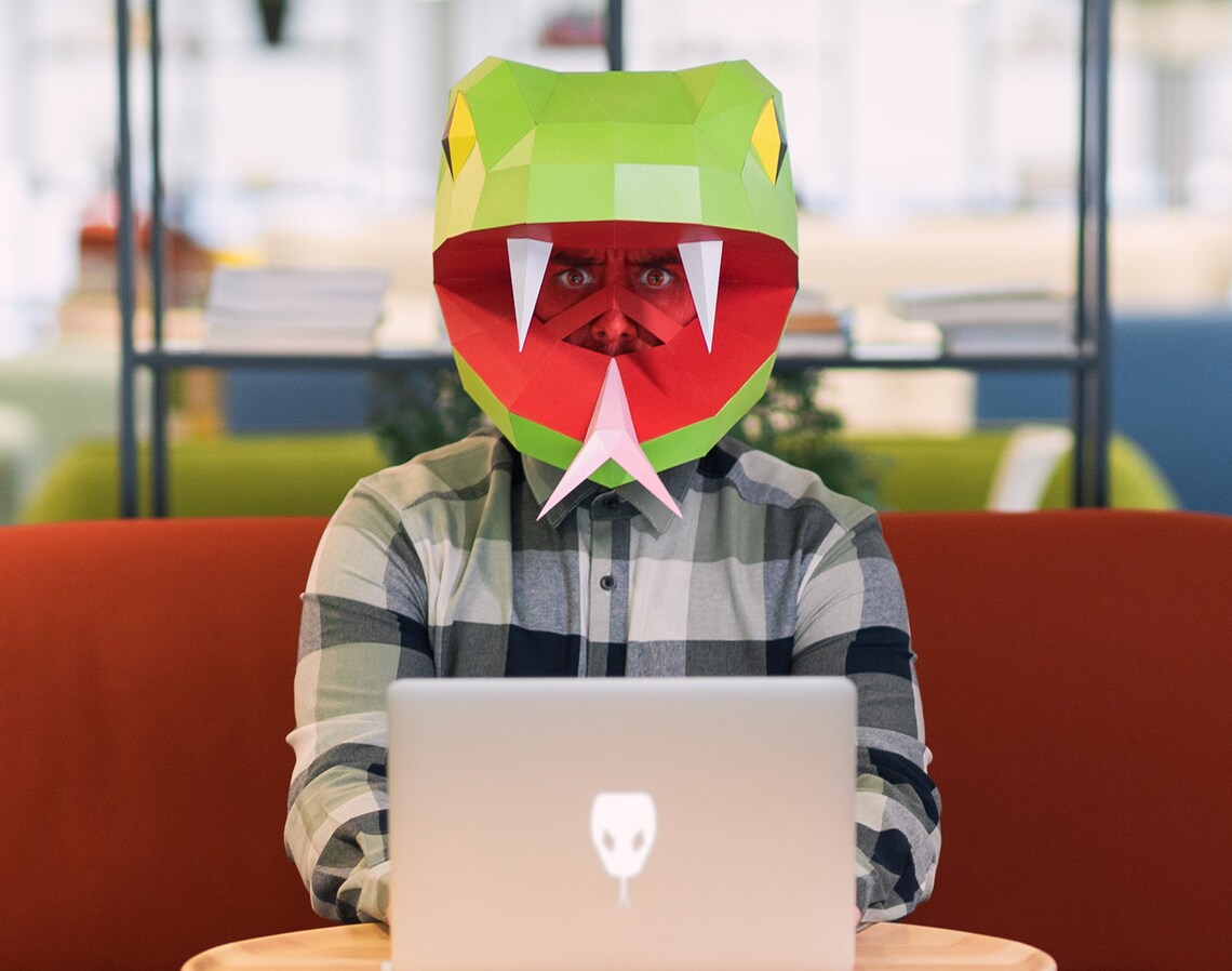 Snake Mask Cobra Mask DIY Paper Mask Printable Template - Etsy