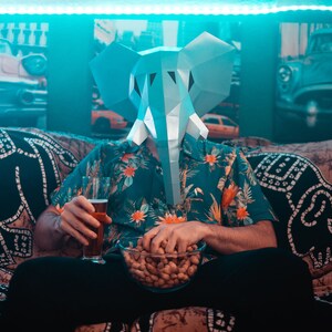 Elephant Mask | DIY Paper Mask, Printable Template, Papercraft, 3D Mask ...