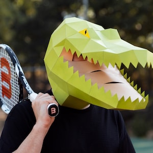 Crocodile Mask, Alligator Mask | DIY Paper Mask, Printable Template ...