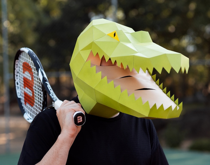 Crocodile Mask, Alligator Mask | DIY Paper Mask, Printable Template ...
